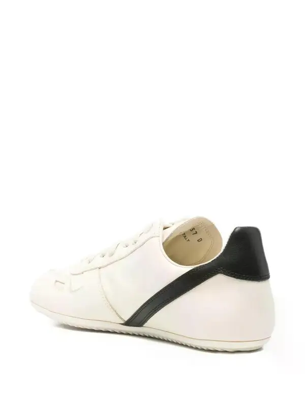 Rick Owens Leather Lace-up Sneakers - Neutrals