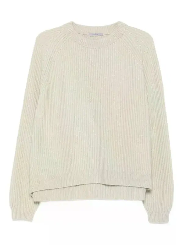 Dusan Ribbed Crew-neck Pullover - Neutrals