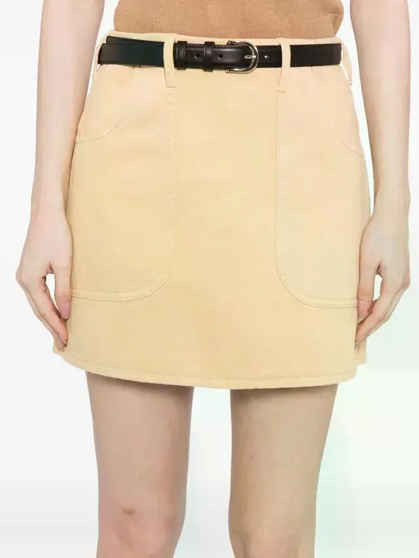 SELF-PORTRAIT A-line Mini Skirt With Belt