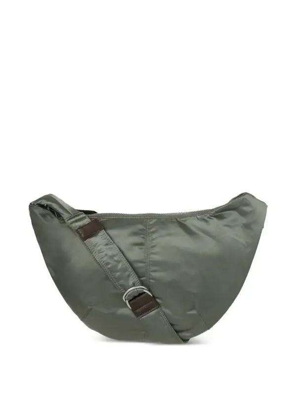 Comme Des Garçons Curved Nylon Messenger Bag - Green