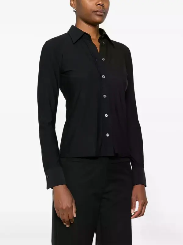 CALIBAN Button-front Long-sleeve Shirt