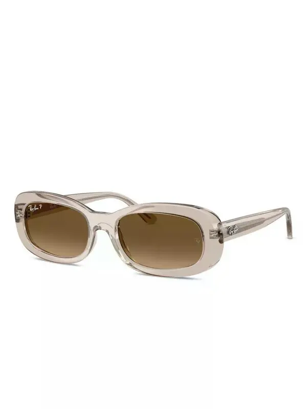 Ray-ban Oval-frame Sunglasses - Brown
