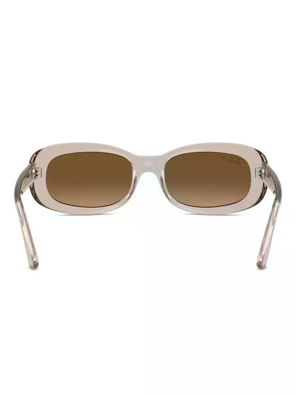 Ray-ban Oval-frame Sunglasses - Brown