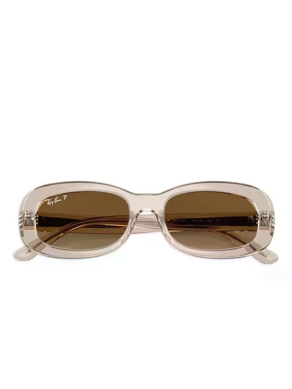 Ray-ban Oval-frame Sunglasses - Brown