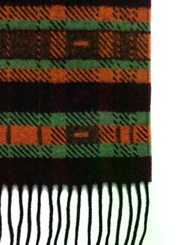 Henrik Vibskov Plaid-pattern Fringed Scarf