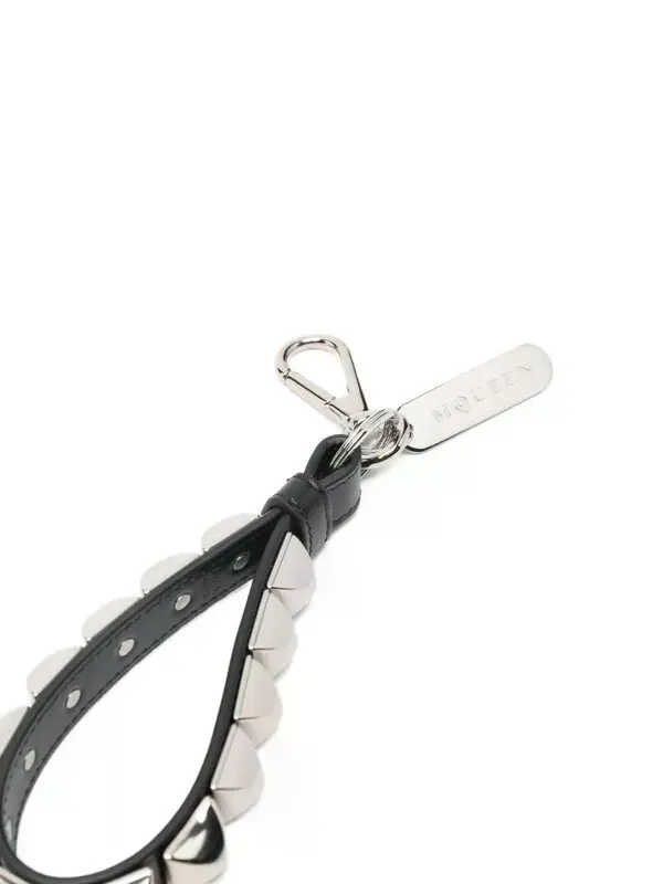 Alexander McQueen Studded Leather Keyring