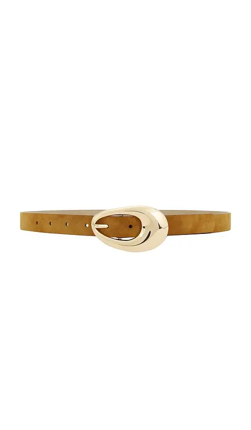 PETIT MOMENTS Molten Belt - Camel Suede & Gold