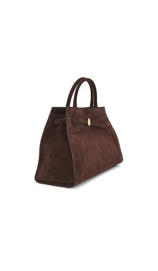 Veronica Beard Large Suede Dash Bag - Espresso