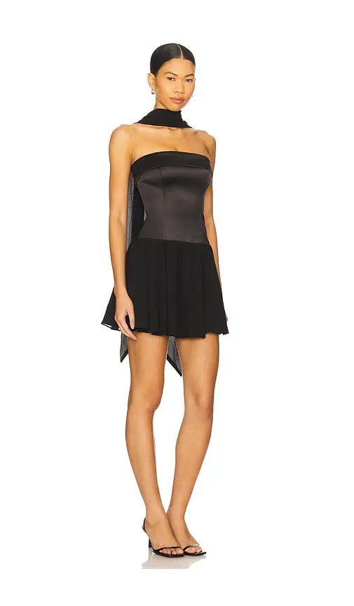 Majorelle Tamera Mini Dress With Scarf Detail - Back