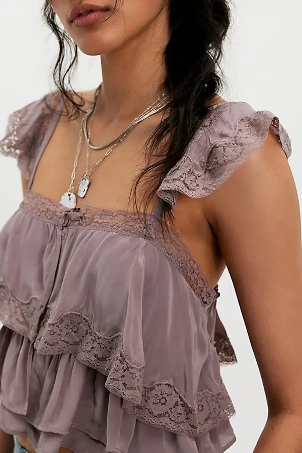 Free People Intimately How Sweet Is It Cami - Purple Dove