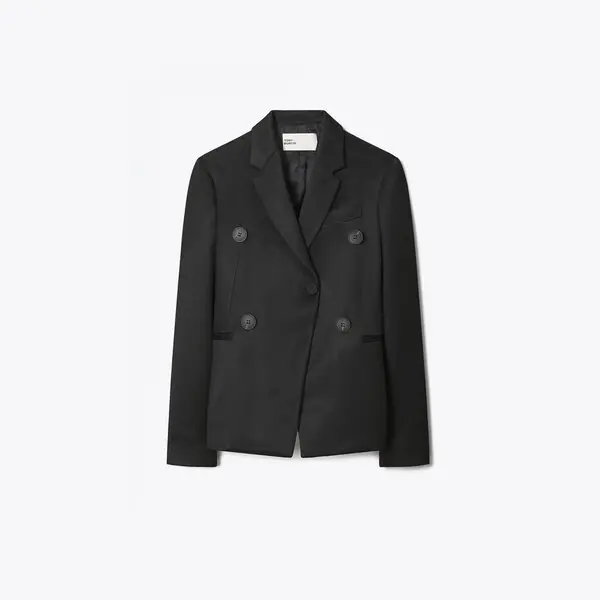 Tory Burch Twill Single-button Blazer