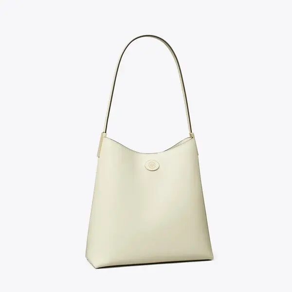 Tory Burch Robinson Spazzolato Hobo Bag - Shea Butter