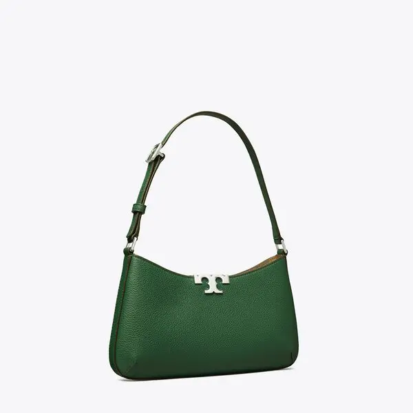 Tory Burch Eleanor Soft Slim Shoulder Bag - Dark Kale
