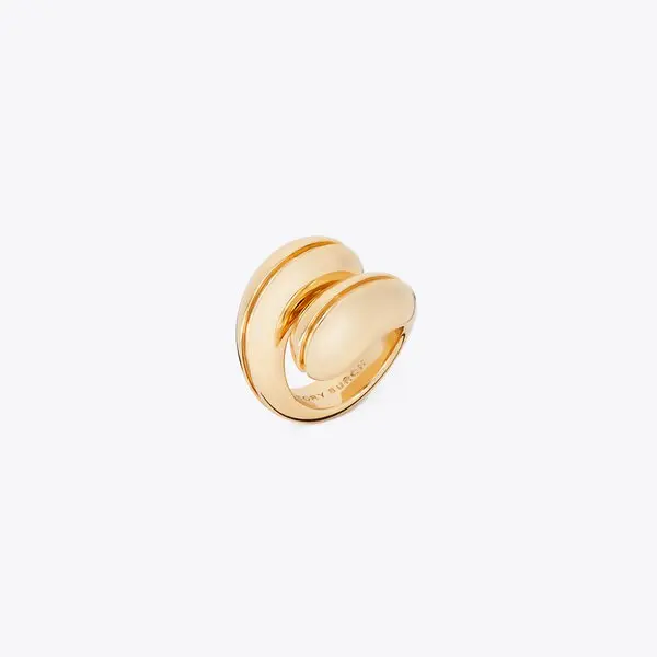 Tory Burch Pierced Ring - Light Brass