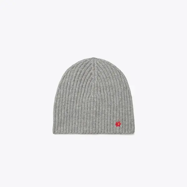 Tory Burch Cashmere Beanie - Gray
