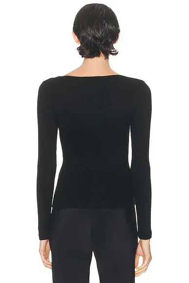 Sablyn Isla Scoop Neck Long Sleeve Tee
