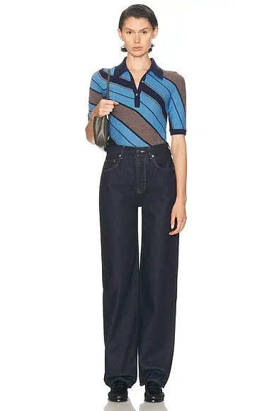 Acne Studios Kamandas Diagonal Stripe Top