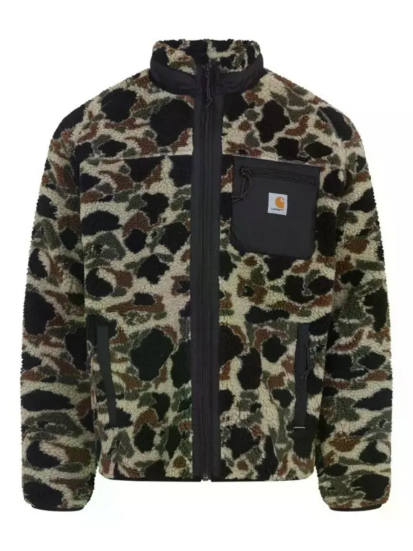 Carhartt Work In Progress Prentis Liner Camouflage Fleece Jacket - Black