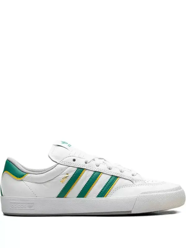 Adidas Nora Three-stripe Leather Sneakers