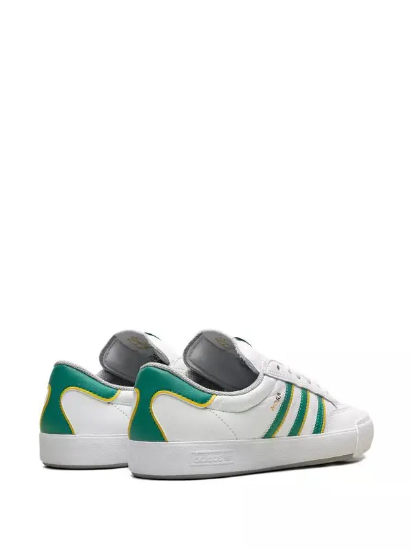 Adidas Nora Three-stripe Leather Sneakers