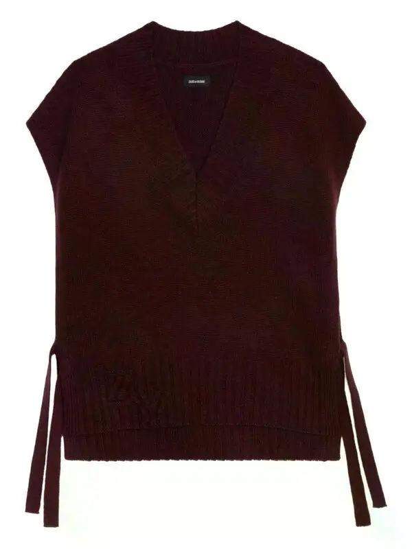 Zadig&Voltaire V-neck Vest With Side Ties