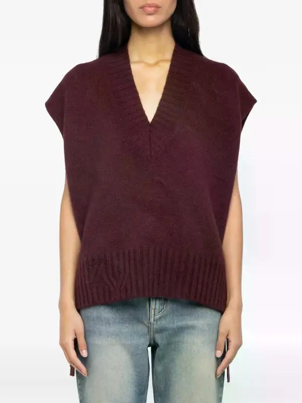 Zadig&Voltaire V-neck Vest With Side Ties