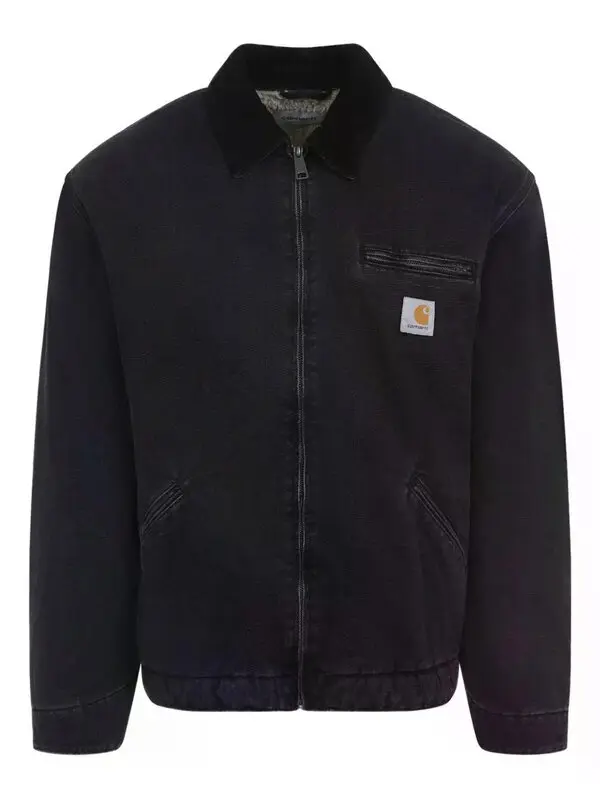 Carhartt Work In Progress Og Detroit Zip-up Jacket - Black