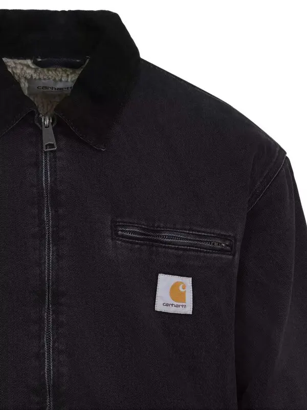 Carhartt Work In Progress Og Detroit Zip-up Jacket - Black