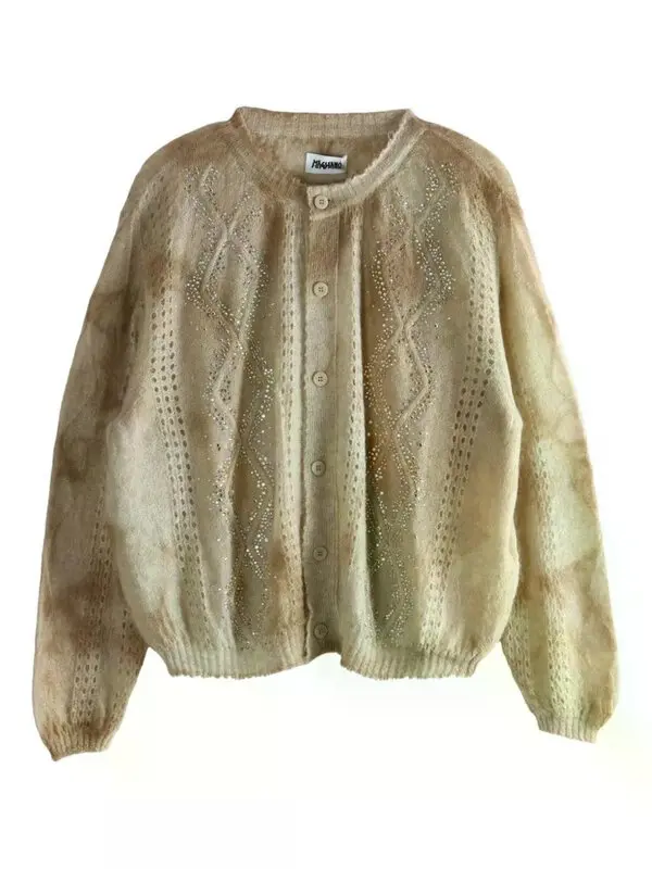 MAGLIANO Embellished Cable-knit Cardigan