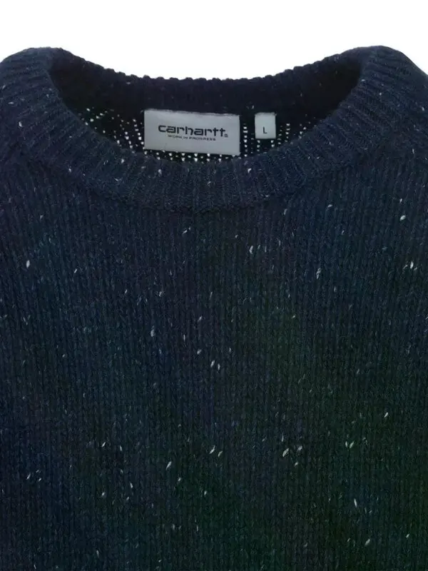 Carhartt Work In Progress Speckled Crew Neck Sweater - Blue