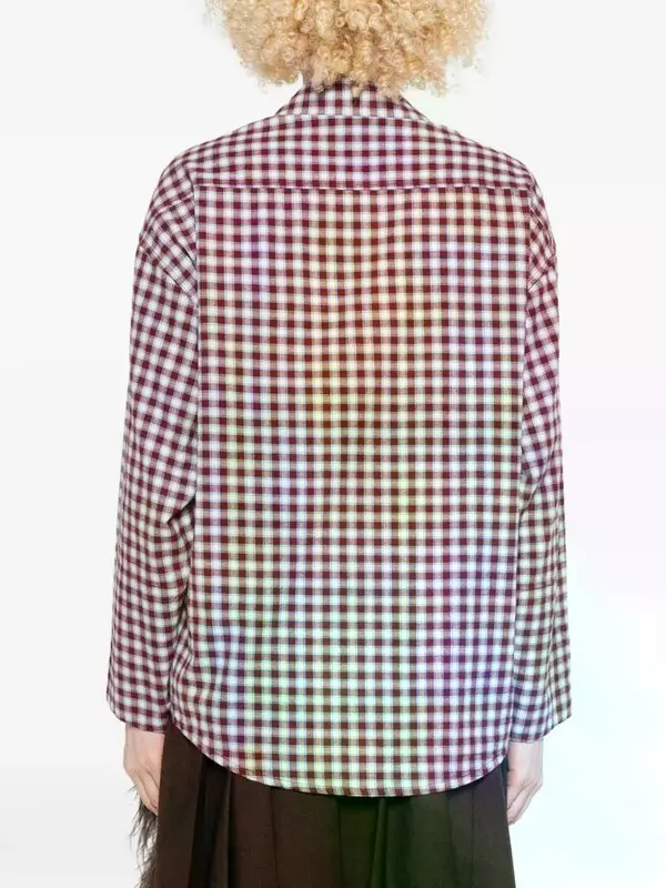 SUSANNA BLU Narciso Embroidered Gingham Shirt