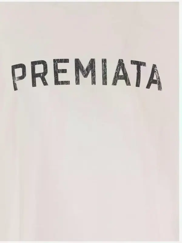 Premiata Logo-print Graphic-print T-shirt - Neutrals
