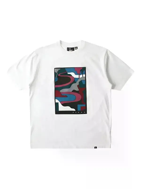 PARRA The Stelvio Abstract-print T-shirt - White