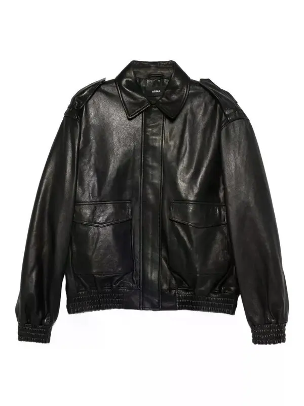 ARMA Flap-pocket Leather Jacket