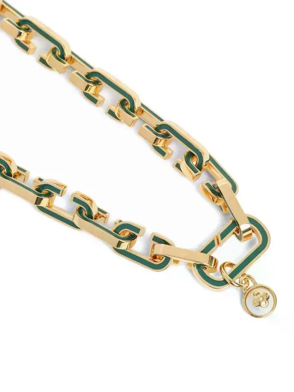 Casablanca Enamelled Chain Necklace