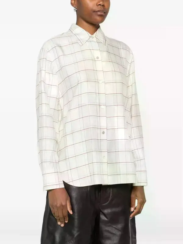Vince Checked Pattern Shirt