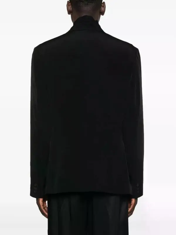 Yohji Yamamoto Three-button Patch-pocket Blazer