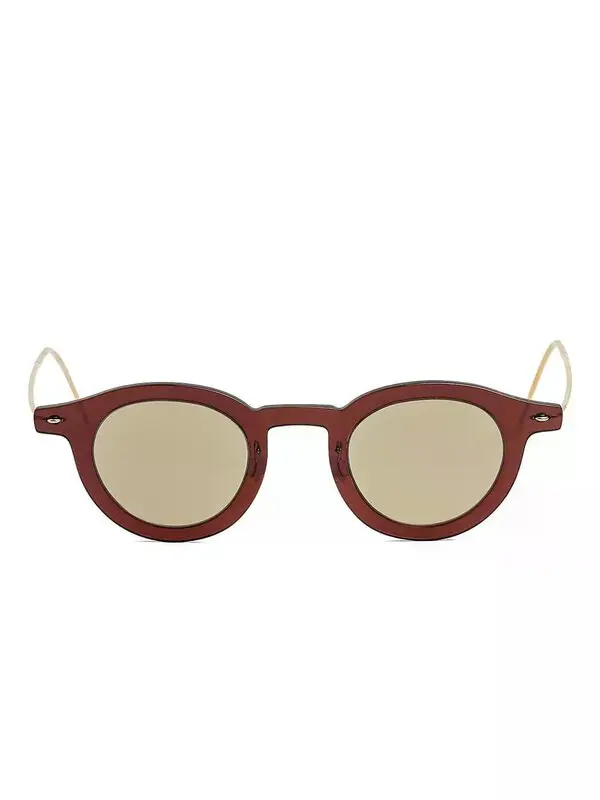 LINDBERG Round-frame Sunglasses - Brown