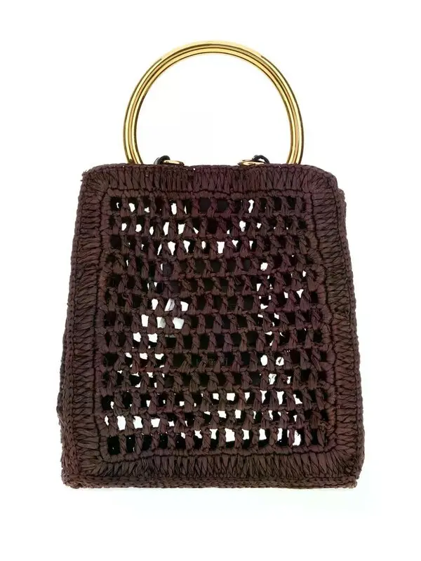 Chloé Raffia Circle-handle Tote