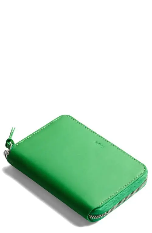 Bellroy Leather Rfid Folio Wallet - Neon Green