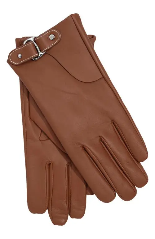 Ralph Lauren Saddle Buckle Leather Gloves