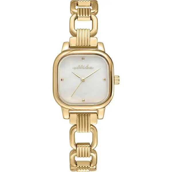 Ettika Classic Square Bracelet Watch - Mother Of Pearl