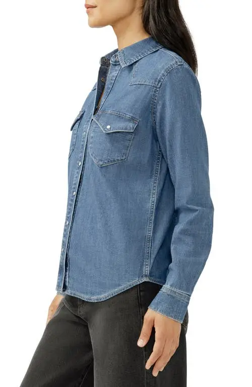 SILVER JEANS CO. Western Denim Shirt