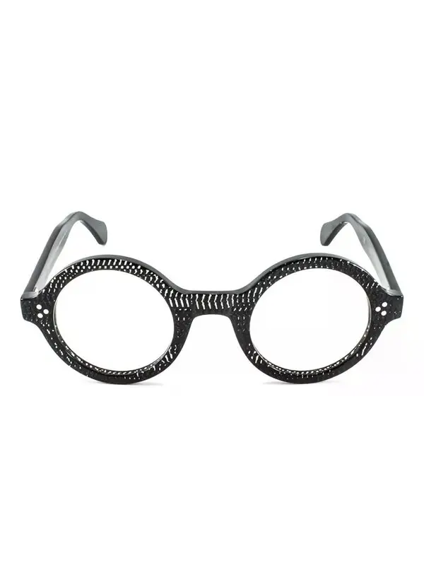 KADOR Arkistar Speckled-effect Round-frame Glasses