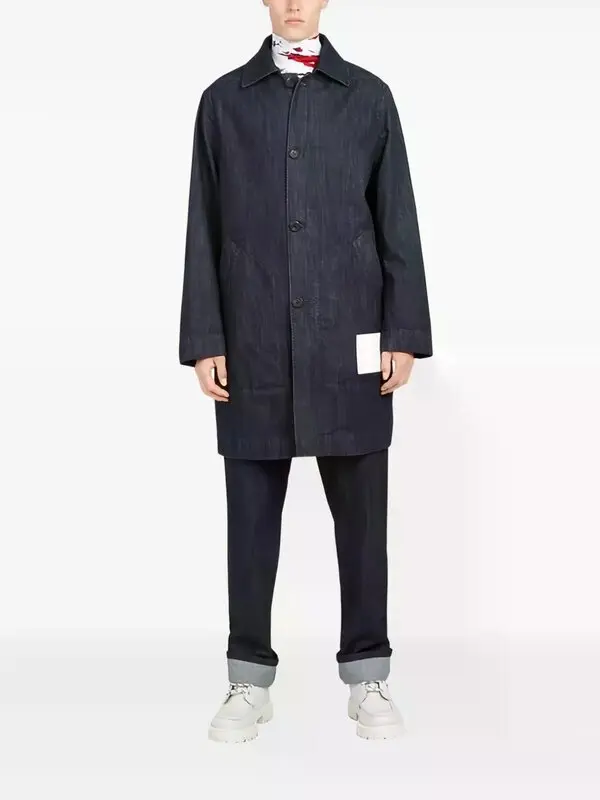 FERRAGAMO Denim Buttoned Coat