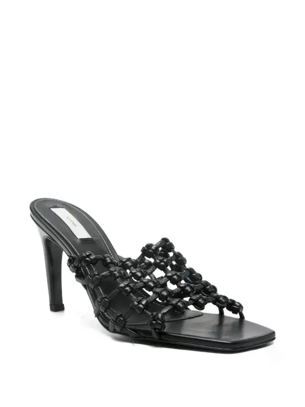 TOTEME 85mm Knotted Leather Sandals
