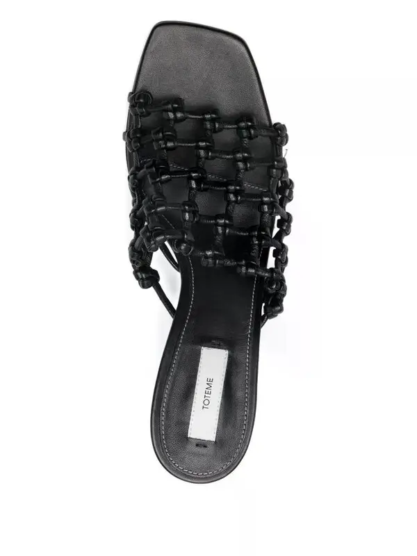 TOTEME 85mm Knotted Leather Sandals