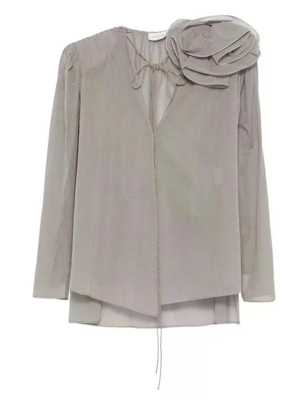 Magda Butrym Rose-embellished Blouse