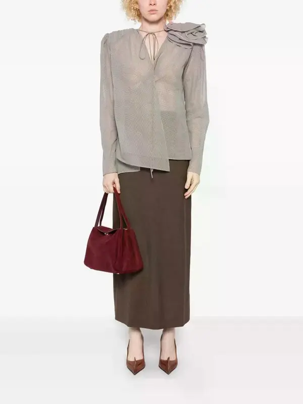 Magda Butrym Rose-embellished Blouse