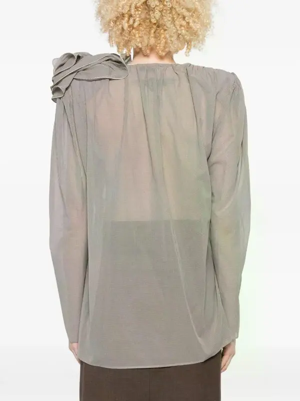 Magda Butrym Rose-embellished Blouse